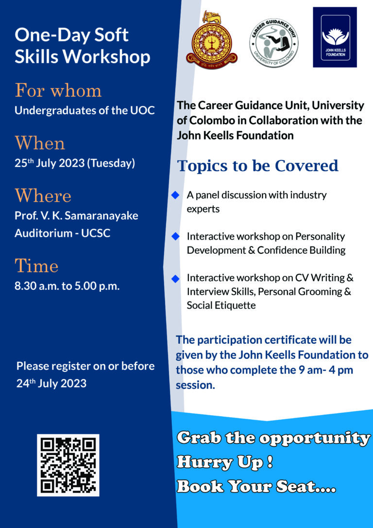 The Final Step Soft Skills Workshop Series | Career Guidance Unit
